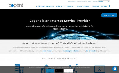 Cogent Communications - Who Hosts This Site?