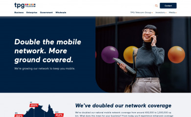 TPG Telecom - Who Hosts This Site?